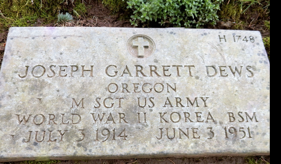 Memorial Day Tribute to Joseph G. Dews, Korean War artilleryman ...